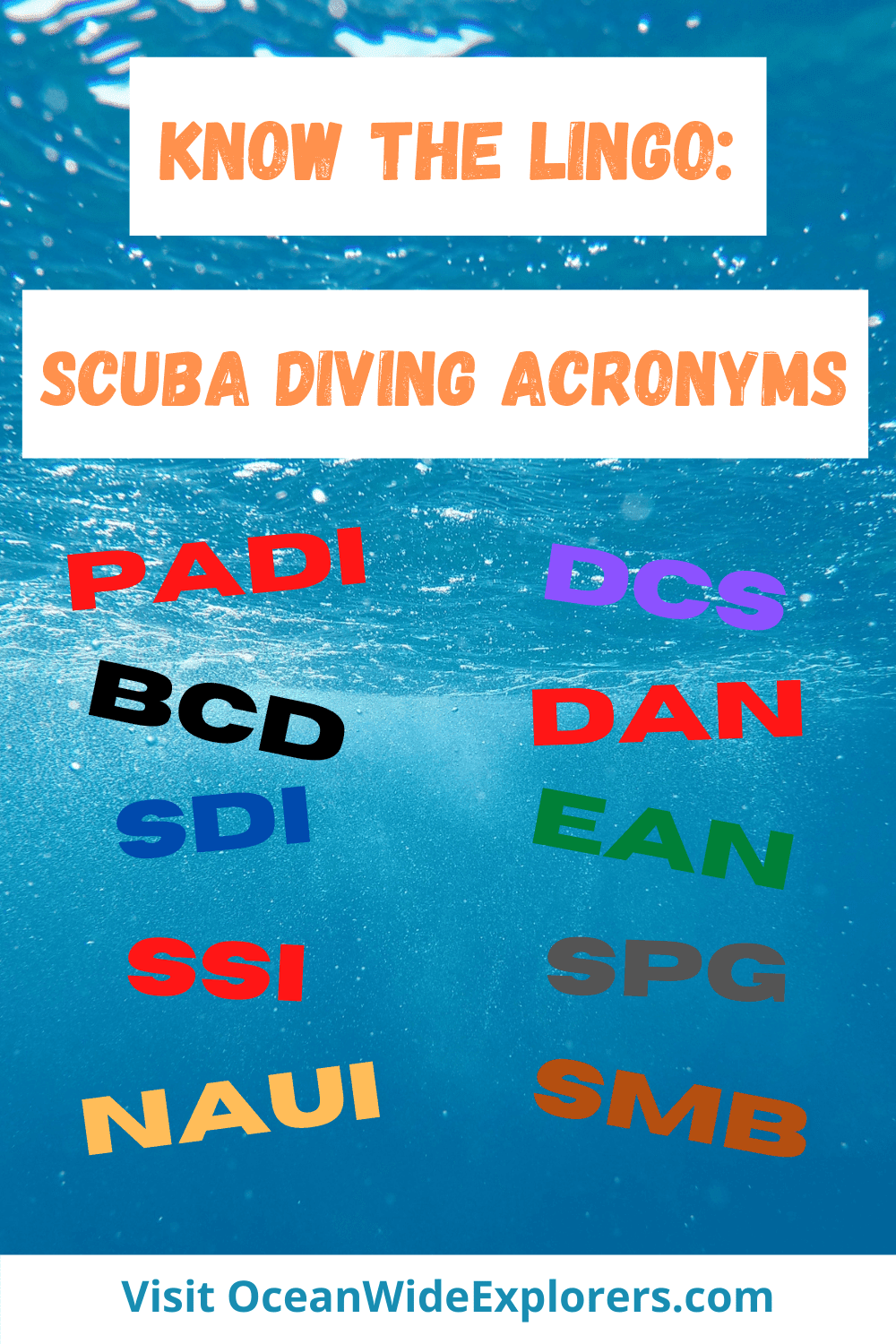 Know the Lingo: Scuba Diving Acronyms - OceanWide Explorers